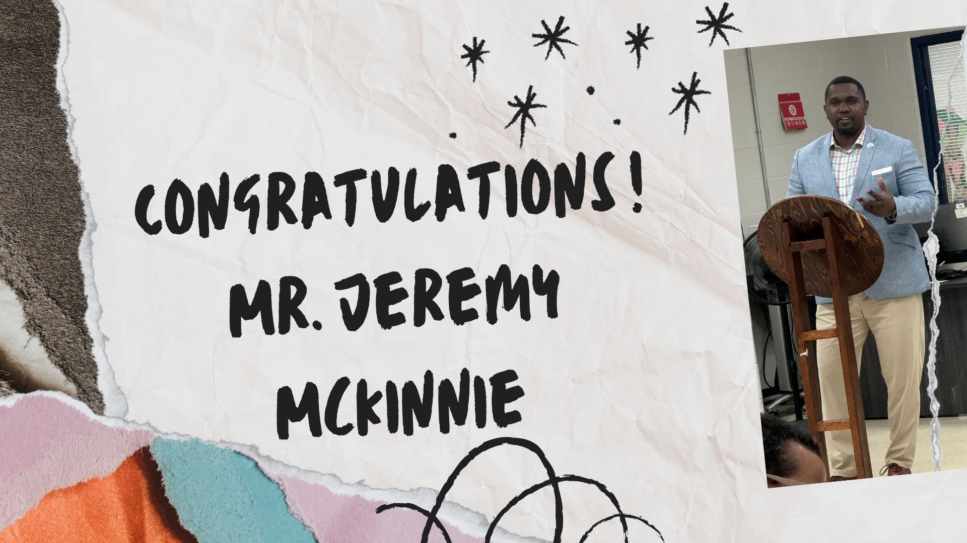 Coordinador de Participación Familiar del Mes: Jeremy McKinnie de Kirby HS